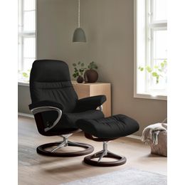 Relaxsessel stressless, B:79cm H:103cm T:73cm, schwarz, Leder BATICK: BATICK ist ein leicht korrigiertes, durchgef&auml;rbtes und genarbtes M&ouml;belleder,
