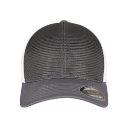 Flexfit Flex Cap "Flexfit Neue Kollektion Flexfit 360 OMNIMESH CAP 2-TONE"charcoal, wei&szlig;, Gr. S, unifarben, 96% Polyester, 4% Elasthan, Caps