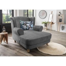 Loveseat Home Affaire, B:121cm H:107cm T:147cm, schwarz, 100% Polyester, Sessel, "Tassilo"