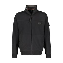 Lerros Herren Sweatjacke "Sweatjacke in weicher Qualit&auml;t", schwarz, Gr. S, 100% Baumwolle, Sweatjacken
