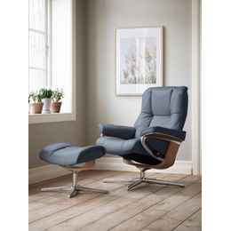 Relaxsessel stressless, B:83cm H:102cm T:74cm, blau, Leder PALOMA: PALOMA ist ein durchgef&auml;rbtes Semianilin-M&ouml;belleder mit nat&uuml;rlicher Narbung.,