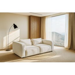 3-Sitzer Home Affaire, B:228cm H:73cm T:106cm, beige, 94% PES 6% NY, Sofas, "Tvinnet", Breite 228 cm, extra tiefe Sitzfl&auml;che, kubisches Sitzvergn&uuml;gen