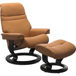 Relaxsessel stressless, B:88cm H:103cm T:78cm, braun, Wohnzimmer, Sessel, "Sunrise", mit Classic Base, Gr&ouml;&szlig;e L, Gestell Schwarz
