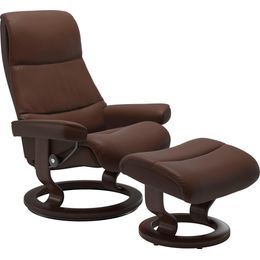Fu&szlig;hocker stressless, B:57cm H:40cm T:47cm, braun, Leder BATICK: BATICK ist ein leicht korrigiertes, durchgef&auml;rbtes und genarbtes M&ouml;belleder, bei dem