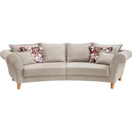 Big-Sofa Home Affaire, B:350cm H:95cm T:110cm, gr&uuml;n, 100% Polyester, Sofas, "Tassilo geschwungene Formensprache, bequem, Mega Sofa, Breite 350cm"