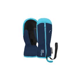 Reusch M&auml;dchen F&auml;ustlinge "Ben Mitten", blau, Gr. 2, mehrfarbig, 75% Polyester, 25% Polyurethan, Handschuhe, mit extra langem Rei&szlig;verschluss