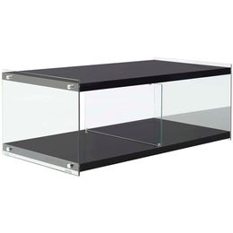 TV-Schrank Kayoom, B:120cm H:45cm T:60cm, schwarz, Wohnzimmer, Schr&auml;nke, "TV-Tisch Elementary, eckige Form, viel Ablagefl&auml;che", TV-Tisch, geh&auml;rtetes