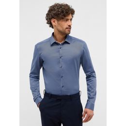 Eterna Herren Langarmhemd "SUPER SLIM", blau, Gr. 41, 100% Baumwolle, Hemden, NON IRON (b&uuml;gelfrei)