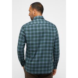 Eterna Herren Langarmhemd "COMFORT FIT", gr&uuml;n, Gr. 48, Flanell, 52% cotton, 10% Schurwolle, 38% Lyocell, Hemden