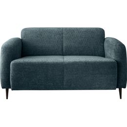 2-Sitzer Home Affaire, B:140cm H:76cm T:90cm, blau, 100% Polyester, Sofas, "Marone"