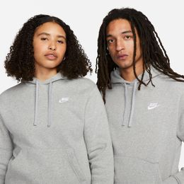 Nike Sportswear Herren Kapuzensweatshirt "CLUB FLEECE PULLOVER HOODIE", grau, Gr. XXL, Obermaterial: 80% Baumwolle, 20% Polyester, Sweatshirts
