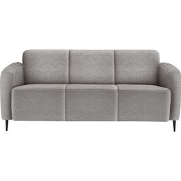 3-Sitzer Home Affaire, B:185cm H:76cm T:90cm, grau, Luxus-Microfaser weich 100% Polyester;Struktur fein 100% Polyester, Sofas, "Marone"