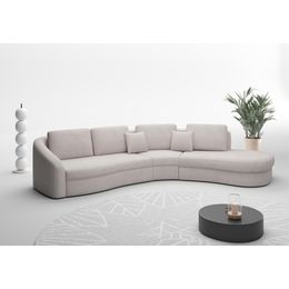 Sit & More Ecksofa SIT & MORE, B:366cm H:88cm T:230cm, beige, 100% Polyester, Wohnzimmer, Sofas, "Jazz L-Form", In weiteren Gr&ouml;&szlig;en erh&auml;ltlich