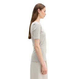 Marc O'Polo MARC O'POLO Damen T-Shirt "aus Organic Cotton-Jersey", gr&uuml;n, Basic, Gr. XXL, gestreift, Obermaterial: 100% Baumwolle, Shirts