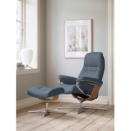 Relaxsessel stressless, B:92cm H:105cm T:80cm, blau, Leder PALOMA: PALOMA ist ein durchgef&auml;rbtes Semianilin-M&ouml;belleder mit nat&uuml;rlicher Narbung.,