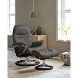 Relaxsessel stressless, B:83cm H:105cm T:74cm, grau, Leder BATICK: BATICK ist ein leicht korrigiertes, durchgef&auml;rbtes und genarbtes M&ouml;belleder, bei