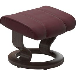 Fu&szlig;hocker stressless, B:54cm H:38cm T:39cm, rot, Leder BATICK: BATICK ist ein leicht korrigiertes, durchgef&auml;rbtes und genarbtes M&ouml;belleder, bei dem