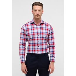 Eterna Herren Langarmhemd "MODERN FIT", rot, Gr. 42, Twill, 100% Baumwolle, Hemden, NON IRON (b&uuml;gelfrei)