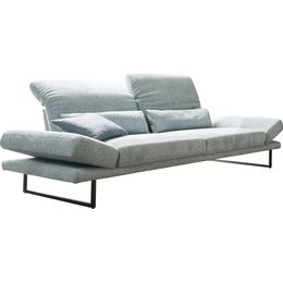 3-Sitzer 3C CANDY, B:258cm H:83cm T:103cm, gr&uuml;n, 100% Polyester, Sofas, "Mallow Designsofa mit Komfortfunktionen, modern und bequem", Verstellbare