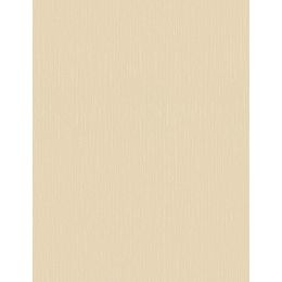 ELLE DECORATION Vliestapete "Uni", B/L: 0,53m x 10,05m, Rollen: 1, gold, Wohnzimmer, Tapeten