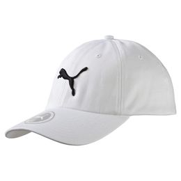 Puma Herren Baseball Cap "ESS CAP", wei&szlig;, unifarben, Twill, Baumwolle, Caps, sportlicher Stil, f&uuml;r sportliche Aktivit&auml;ten und Freizeit