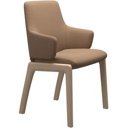 Polsterstuhl stressless, B:58cm H:92cm T:59cm, braun, Microfaser DINAMICA (88% Polyester, 12% Polyurethan), Esszimmer, St&uuml;hle, "Laurel", Low Back mit