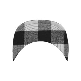 Flexfit Herren Snapback Cap "Flexfit Snapback Checked Flanell Peak Snapback", schwarz, 80% Polyacryl, 20% Wolle, Caps