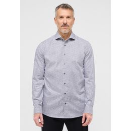 Eterna Herren Langarmhemd "SLIM FIT", grau, Gr. 42, 100% Baumwolle, Hemden, NON IRON (b&uuml;gelfrei)