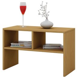 Beistelltisch Vcm, B:63cm T:30cm, braun, Wohnzimmer, Tische, "Holz Beistelltisch Couchtisch Sofatisch Nachto S"