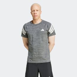 Herren T-Shirt "ICON 3-STREIFEN", schwarz-wei&szlig;, Gr. M, adidas Performance, Obermaterial: 92% Polyester, 8% Elasthan, Shirts, schmale Passform, mit