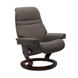 Relaxsessel stressless, B:75cm H:100cm T:73cm, grau, Leder BATICK: BATICK ist ein leicht korrigiertes, durchgef&auml;rbtes und genarbtes M&ouml;belleder, bei