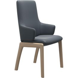 Polsterstuhl stressless, B:58cm H:105cm T:60cm, blau, Leder BATICK: BATICK ist ein leicht korrigiertes, durchgef&auml;rbtes und genarbtes M&ouml;belleder, bei