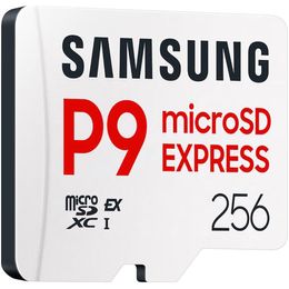 Samsung Speicherkarte "P9 microSD Express", 256 GB, wei&szlig;, Speicherkarten