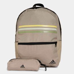 Rucksack "CLASSIC HORIZONTAL 3-STREIFEN", braun, adidas Performance, Rucks&auml;cke