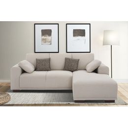 Ecksofa Home Affaire, B:234cm H:85cm T:162cm, beige, 100% Polyester, Wohnzimmer, Sofas, "BORNHOLM L-Form, B: 234 cm - OTTO. Verl&auml;ssliche Qualit&auml;t.",