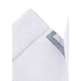 HUGO UNDERWEAR Jungen Freizeitsocken "3P QS BACK LABEL CC", Gr. 43, wei&szlig;, Baumwollmischung, unifarben, Socken, mit kontrastfarbenen Logoschriftzug