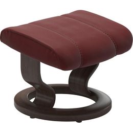 Fu&szlig;hocker stressless, B:54cm H:38cm T:39cm, rot, Leder BATICK: BATICK ist ein leicht korrigiertes, durchgef&auml;rbtes und genarbtes M&ouml;belleder, bei dem