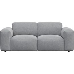 2-Sitzer FLEXLUX, B:187cm H:73cm T:102cm, grau, 100% Polyester, Sofas, "Lucera Sofa, super bequem durch hochwertigen Sitzaufbau mit Kaltschaum",