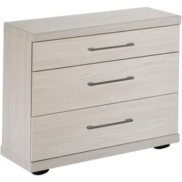 Nachtkonsole Wiemann, B:50cm H:52cm T:36cm, grau, Holzwerkstoff, Sideboards, "Bern", vormontiert