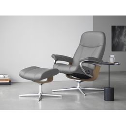 Relaxsessel stressless, B:82cm H:102cm T:72cm, grau, Leder BATICK: BATICK ist ein leicht korrigiertes, durchgef&auml;rbtes und genarbtes M&ouml;belleder, bei
