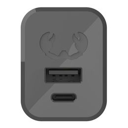 FRESH ́N REBEL Schnelllade-Ger&auml;t "Mini-Charger USB-C- und USB-A, PD 45W, USB-C-Kabel 2m", B:4,1cm H:3,1cm T:8,53cm, grau, Ladeger&auml;te