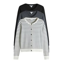 The Set Knit Cardigan female Grey, Black, White size M