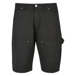 Urban Classics Herren Shorts "Urban Classics Herren Double Knee Carpenter Shorts"schwarz, Gr. 32, unifarben, 100% Baumwolle, Hosen