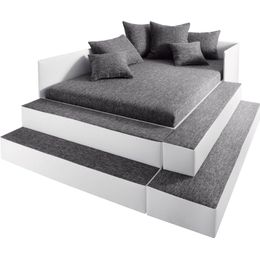 Polsterbett Maintal, H:72cm L:246cm, grau, Betten, Spielwiese oder Schlafplatz