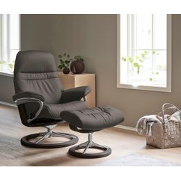 Relaxsessel stressless, B:92cm H:105cm T:80cm, grau, Leder BATICK: BATICK ist ein leicht korrigiertes, durchgef&auml;rbtes und genarbtes M&ouml;belleder, bei