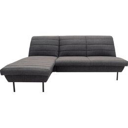 Ecksofa, B:214cm H:92cm T:168cm, blau, LOOKS by Wolfgang Joop, 70% Polyester (recycelt), 30% Polyester, Wohnzimmer, Sofas, "LOOKS IX L-Form",