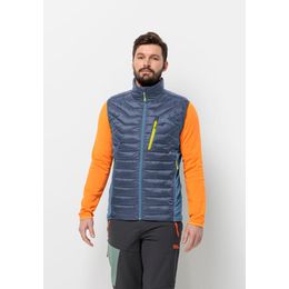 Jack Wolfskin Herren Funktionsweste "ROUTEBURN PRO INS VEST M", blau, Gr. XXL, 1. OBERSTOFF: 100% POLYESTER; 2. OBERSTOFF: 93% POLYESTER, 7%