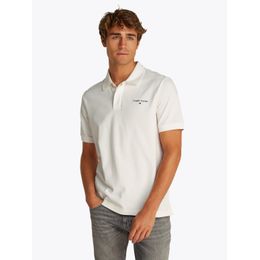 Tommy Jeans Herren Poloshirt "TJM REG LINEAR POLO EXT", beige, Gr. XXL, Jersey, Obermaterial: 100% Baumwolle, Shirts, Mit Rundhalsausschnitt
