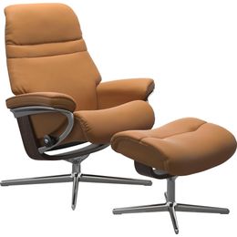 Relaxsessel stressless, B:79cm H:103cm T:73cm, braun, Wohnzimmer, Sessel, "Sunrise", mit Cross Base, Gr&ouml;&szlig;e S, M & L, Holzakzent Wenge