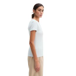 Marc O'Polo MARC O'POLO Damen T-Shirt "aus Organic Cotton"airy blau, Basic, Gr. XS, unifarben, Obermaterial: 100% Baumwolle, Shirts